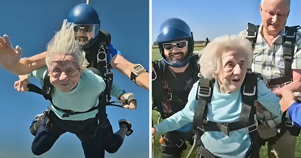 104 Year Old Woman Sets World Record As Oldest Person To Skydive